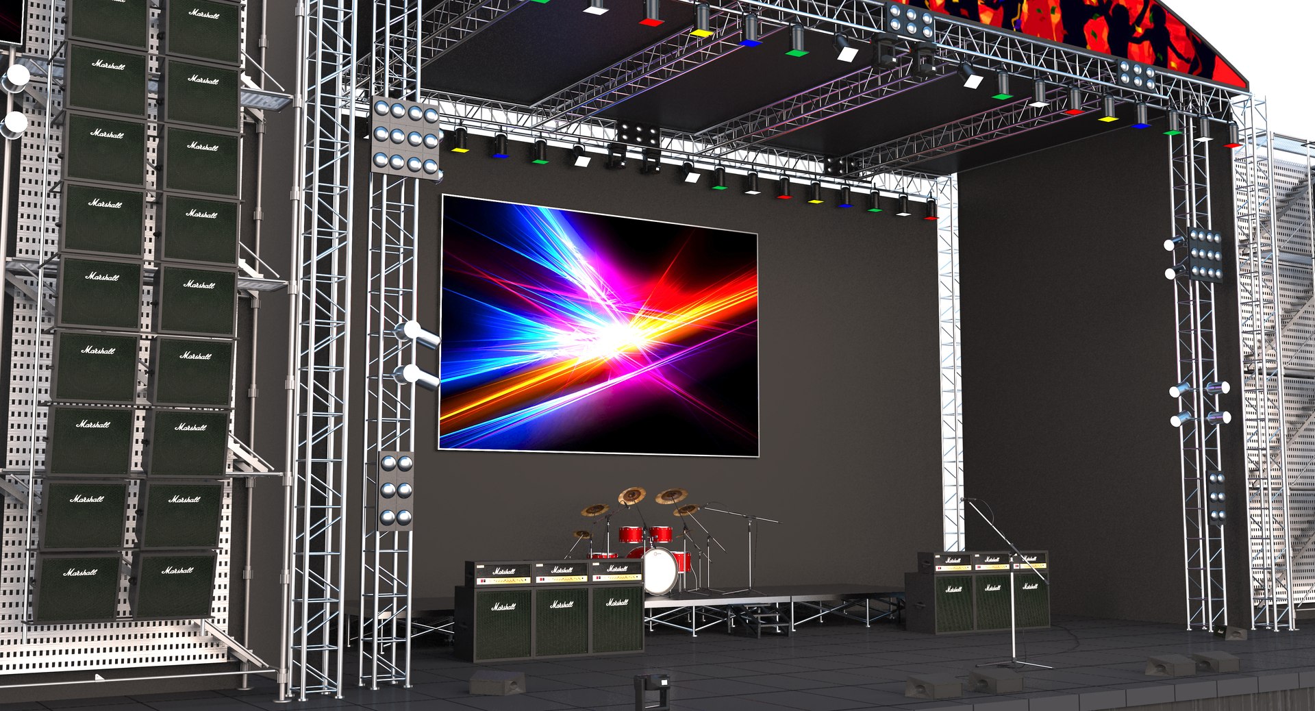 Stage Scene 3D Model - TurboSquid 1309314