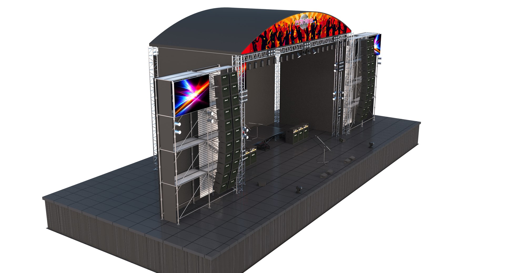 Stage Scene 3D Model - TurboSquid 1309314