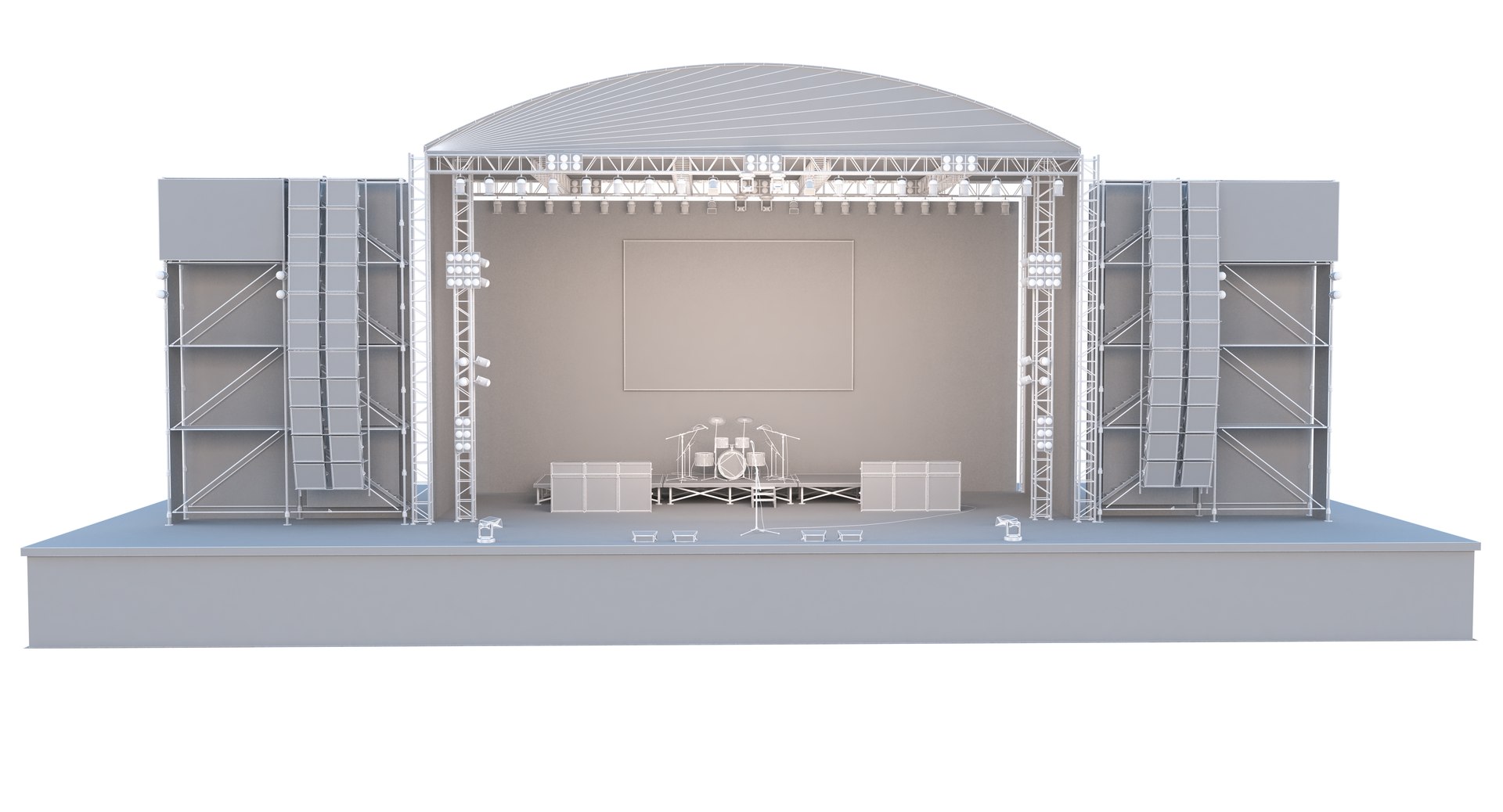 Stage Scene 3D Model - TurboSquid 1309314