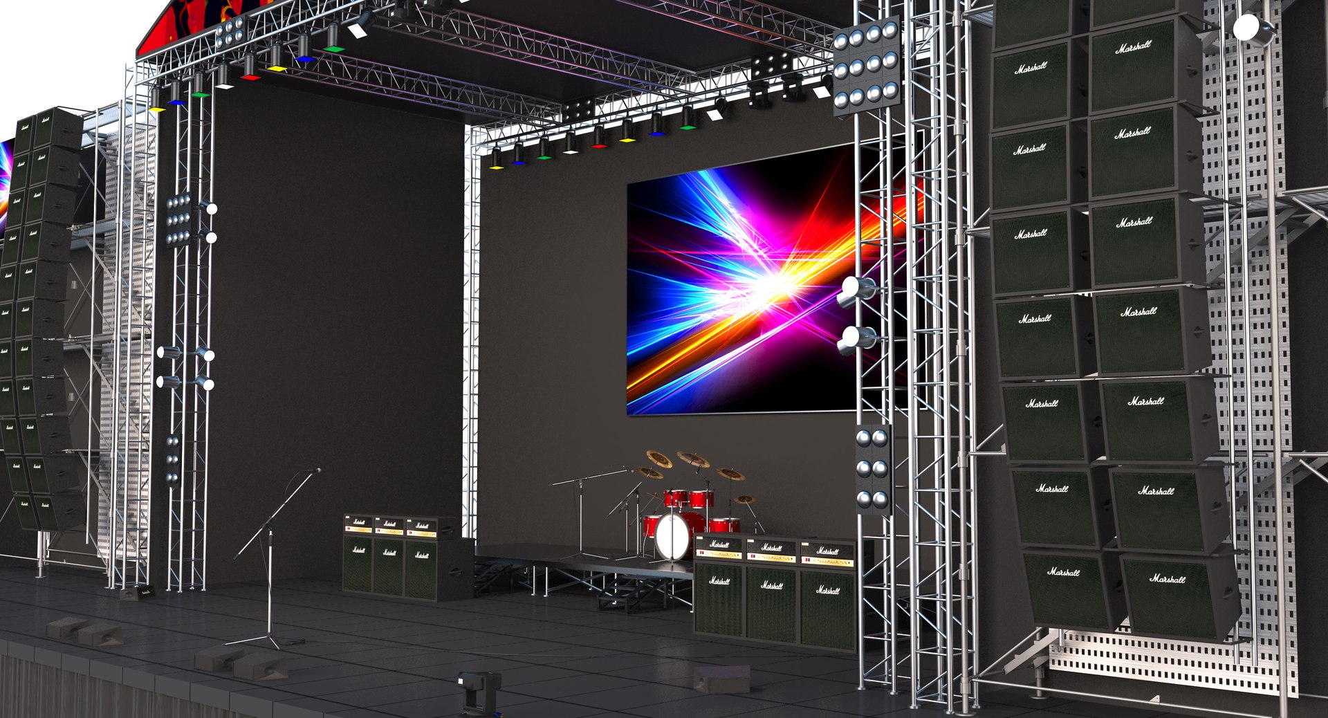 Stage Scene 3D Model - TurboSquid 1309314