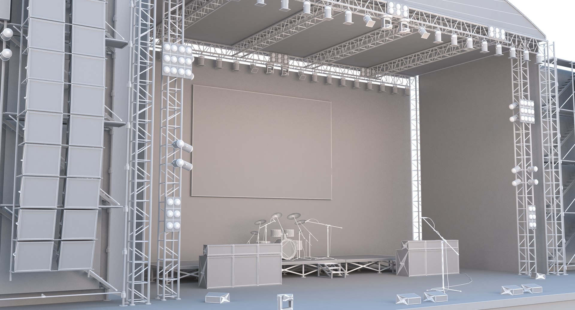 Stage Scene 3D Model - TurboSquid 1309314