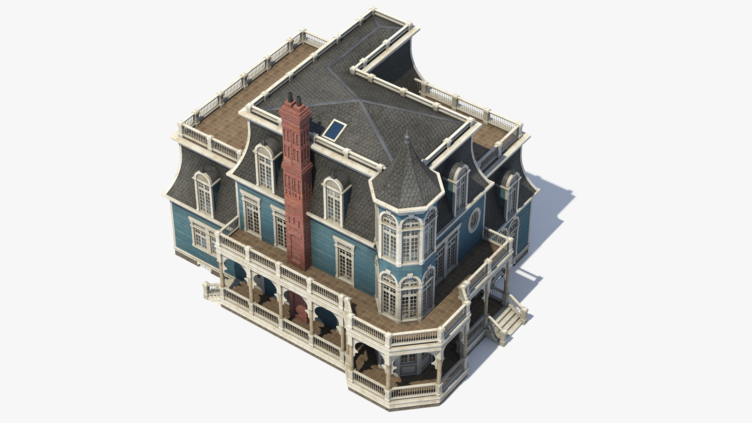 Victorian House 3D model - TurboSquid 1941225