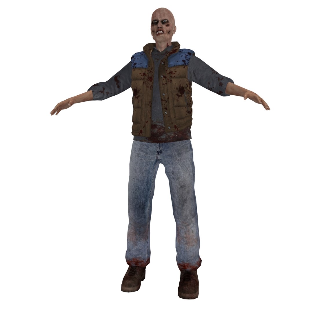 3d Model Rigged Zombie