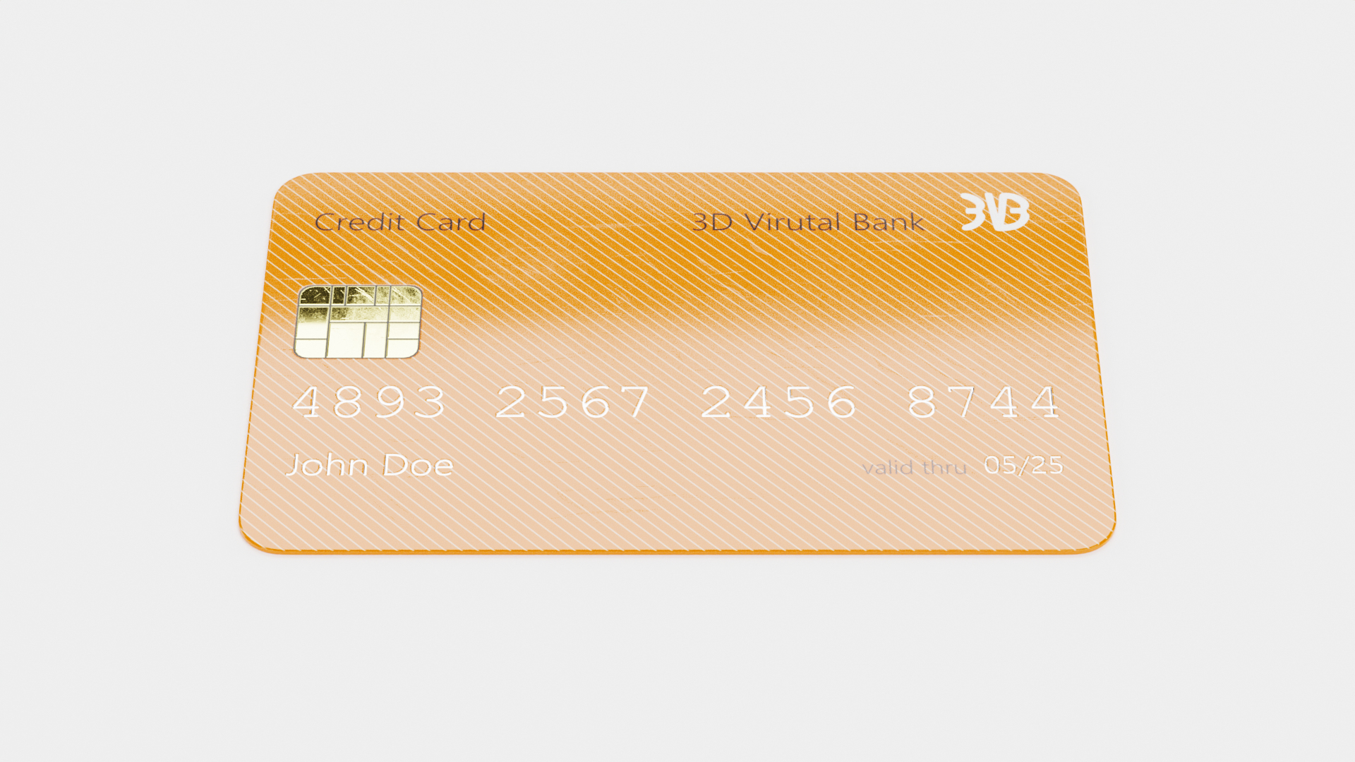 3D Credit Card Model - TurboSquid 1571979