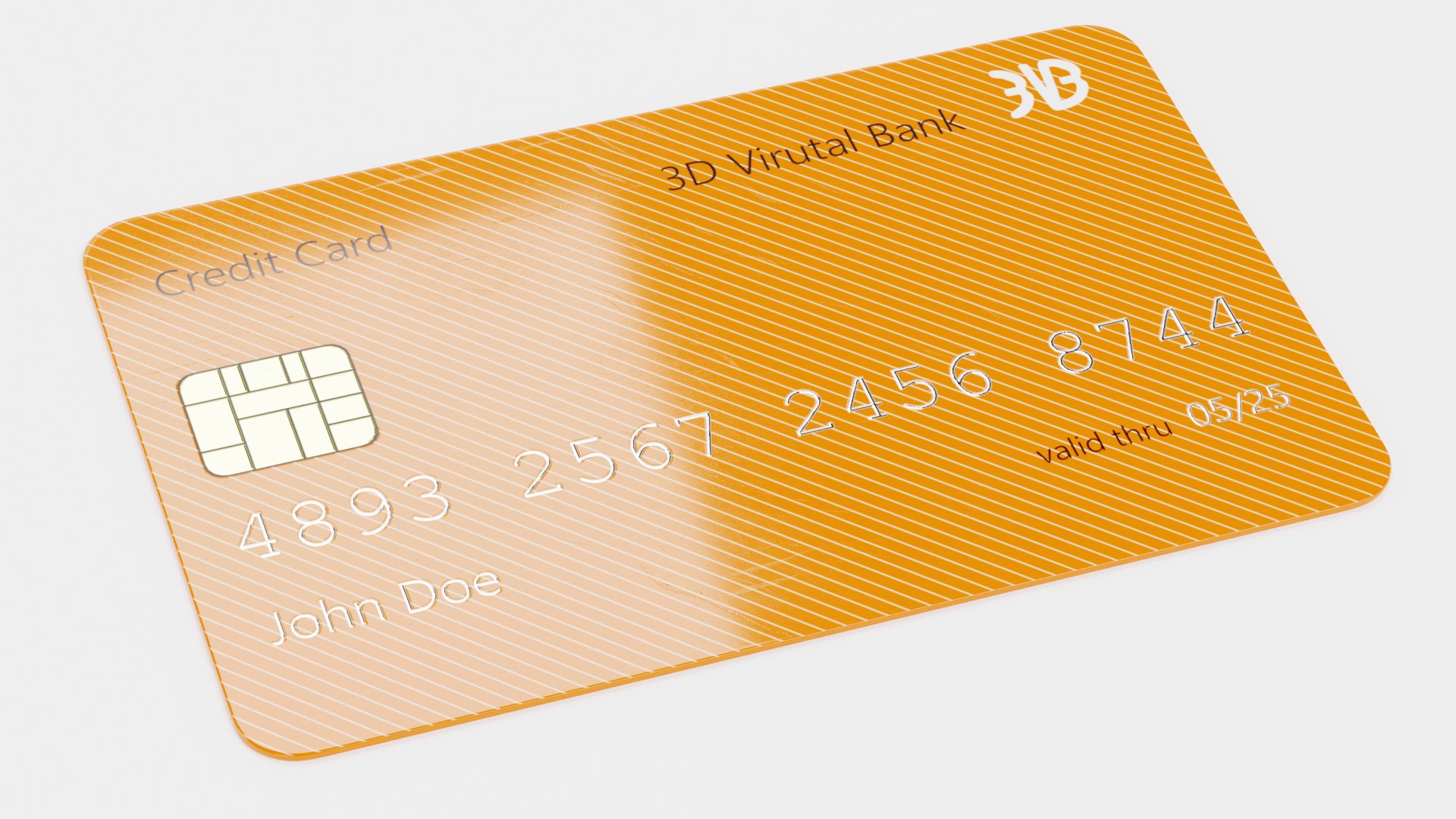 3D Credit Card Model - TurboSquid 1571979