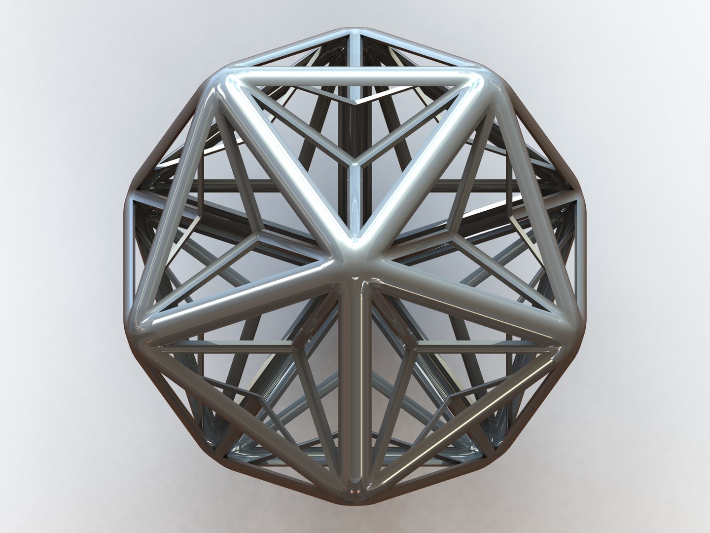 3D Wireframe Shape Great Dodecahedron - TurboSquid 2176039