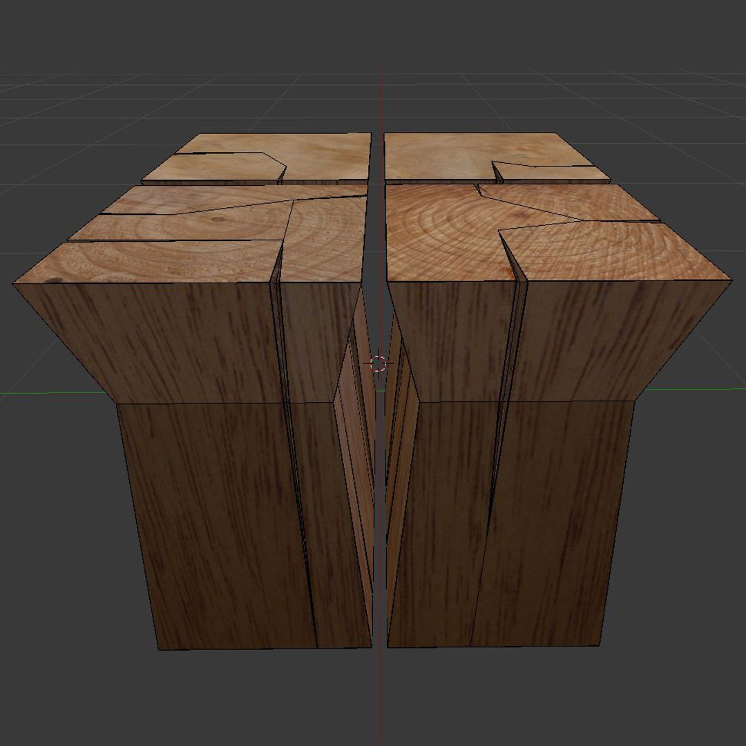 3d Wood Table