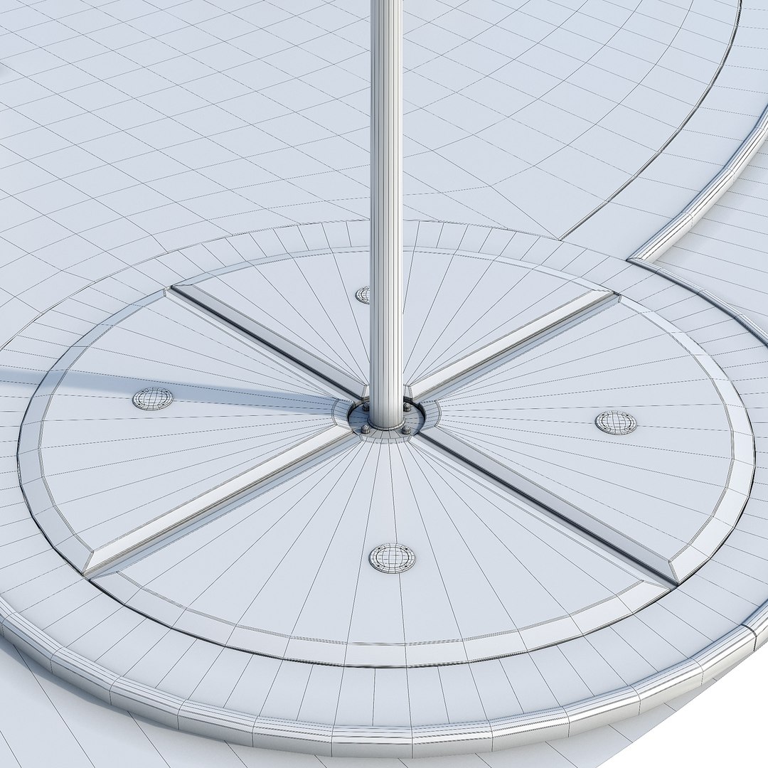 3D Sports Ground With Pull Up Bars. Round Model - TurboSquid 1857418