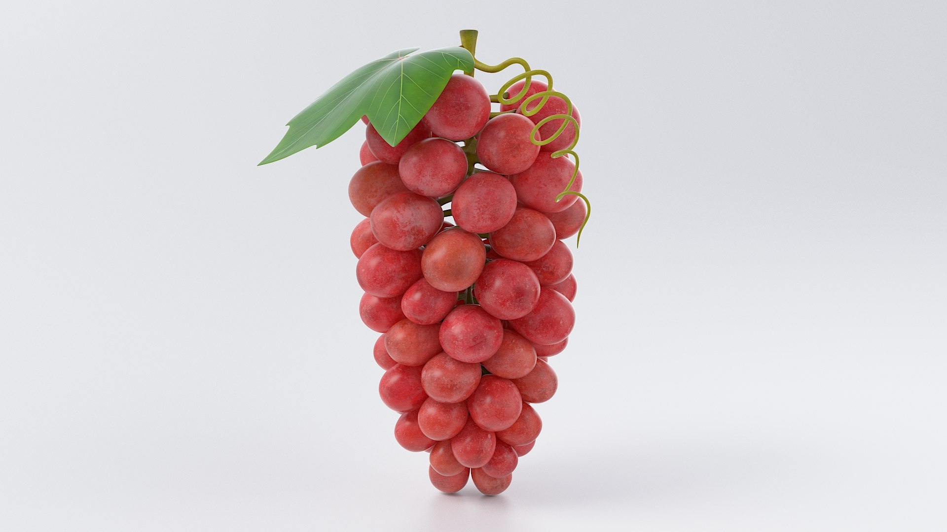 Cartoon Grapes Red 3D - TurboSquid 2088484