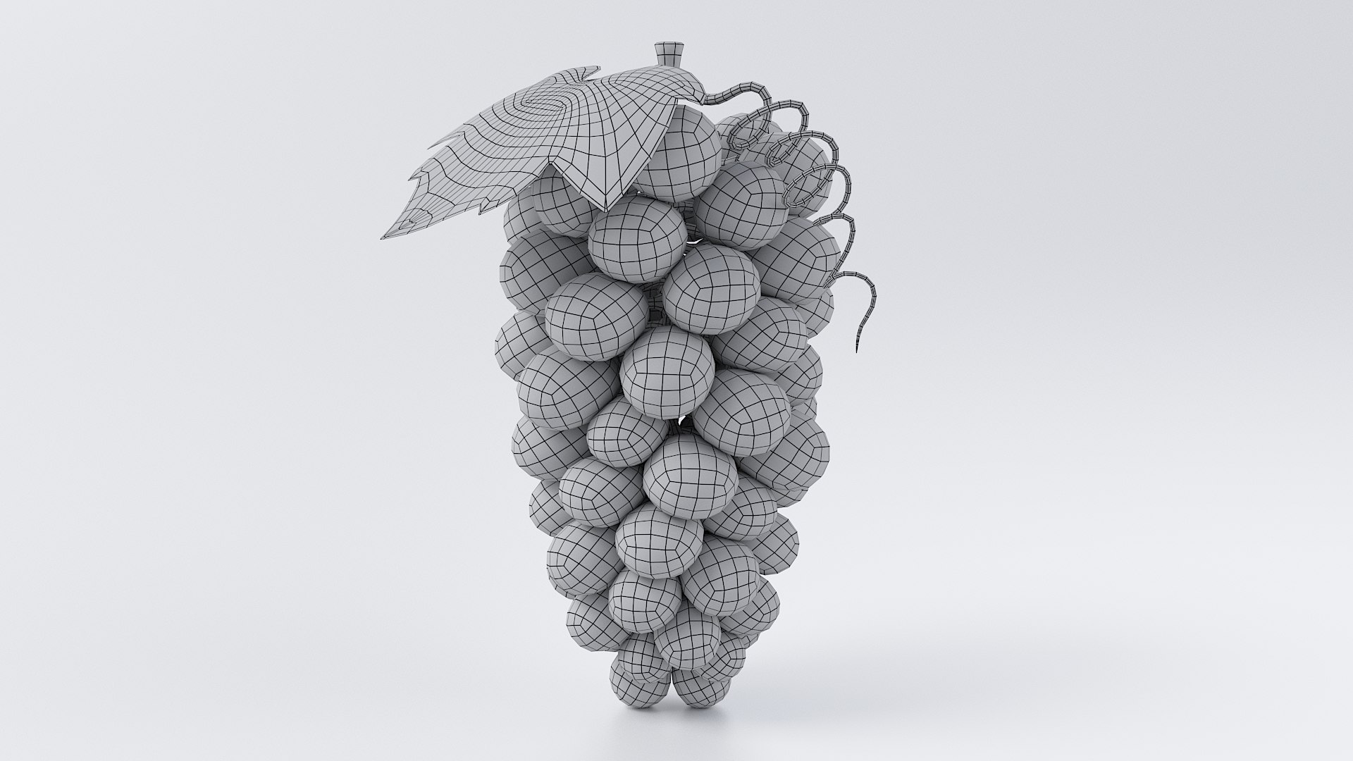 Cartoon Grapes Red 3D - TurboSquid 2088484