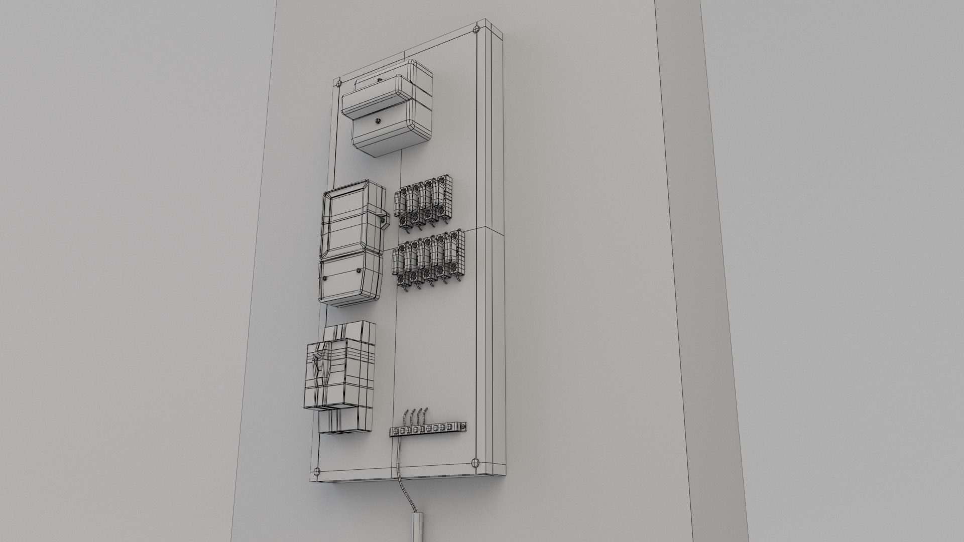 Electrical Panel 3D Model - TurboSquid 1882807