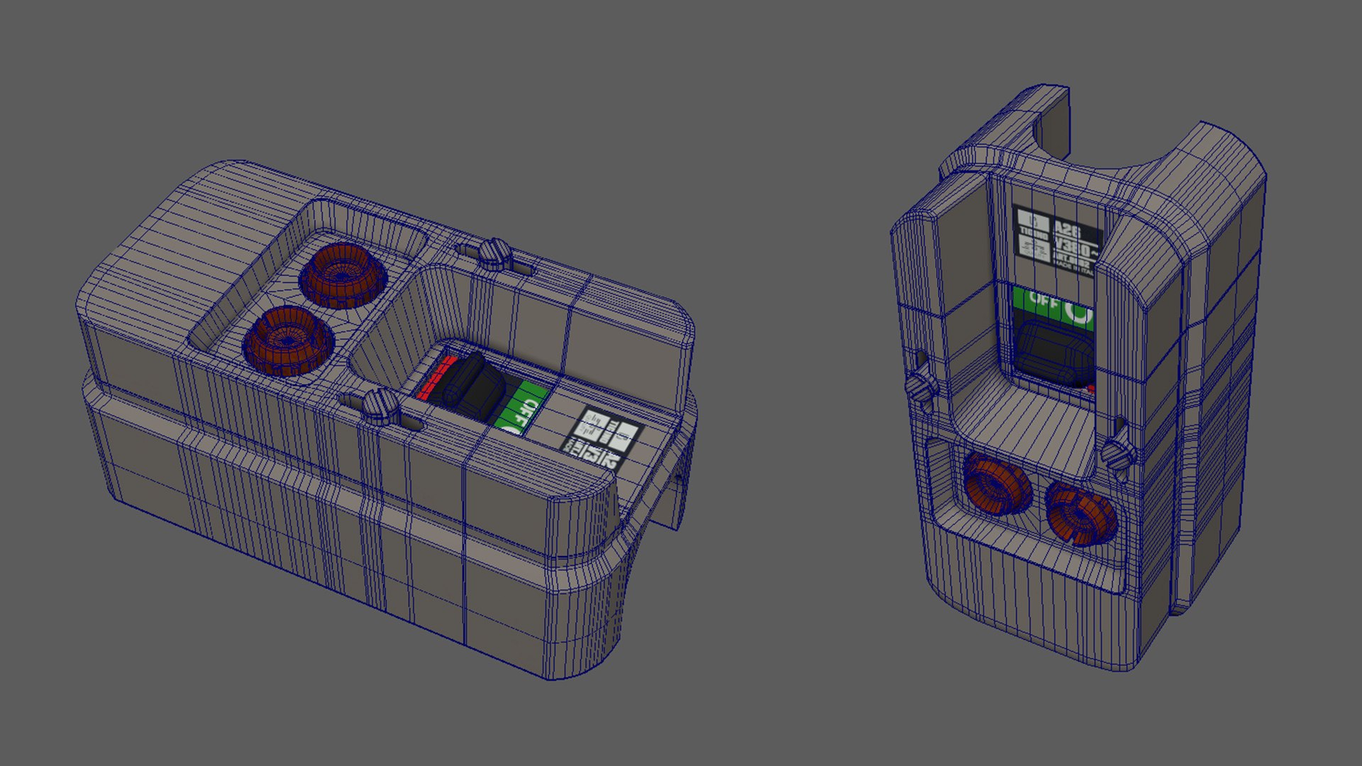 3D Vintage Safety Switch With Fuses Model - TurboSquid 1884252