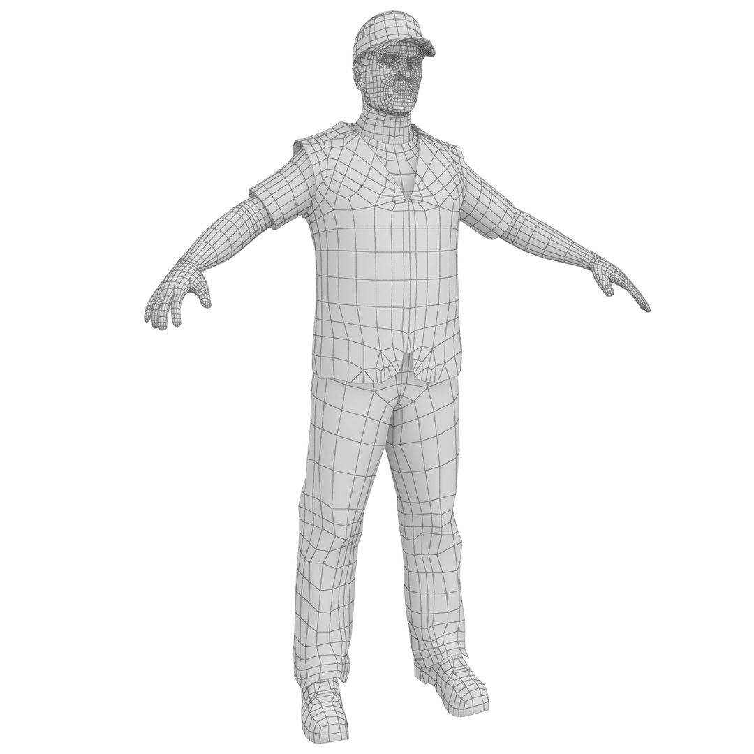 Character Worker Person 3D - TurboSquid 1305185