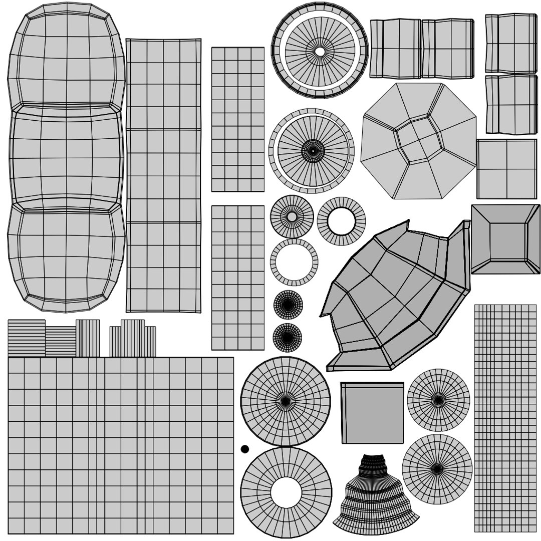 Chesterfield Realistic Leather Sofa Full Set 3ds Max 3D Model ...