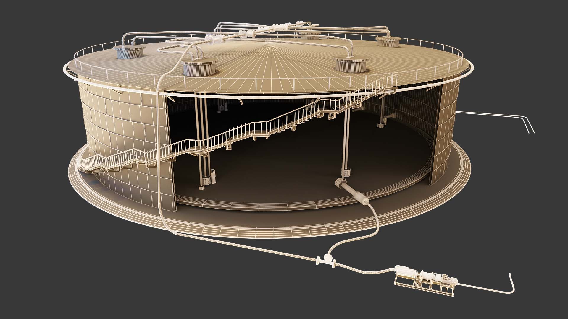 3D Model Oil Tank - TurboSquid 1760474