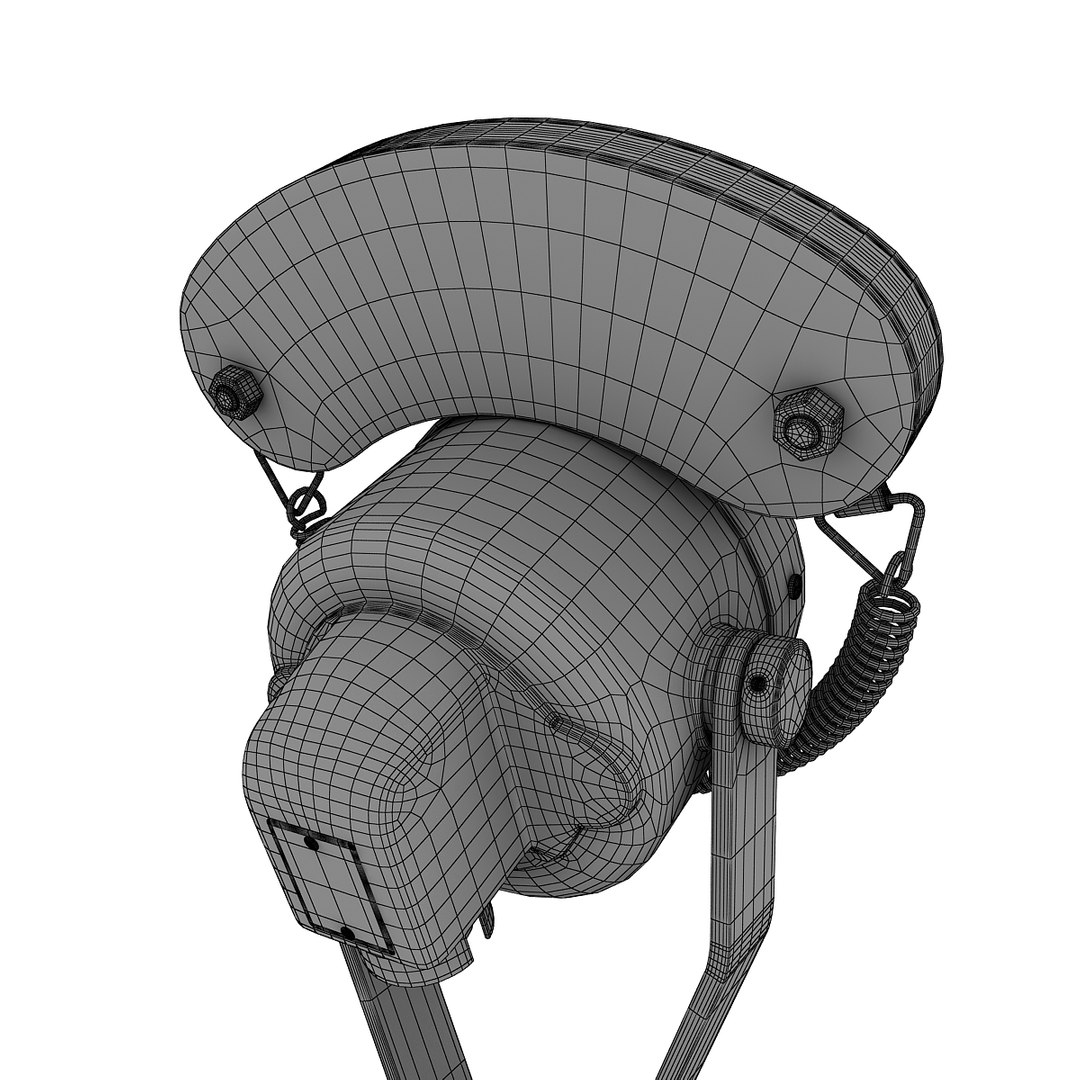 3d Model Vintage Microphone 01