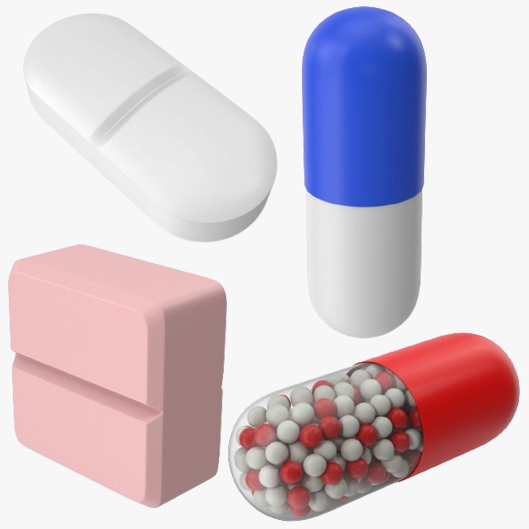 3D Pills - TurboSquid 2226545