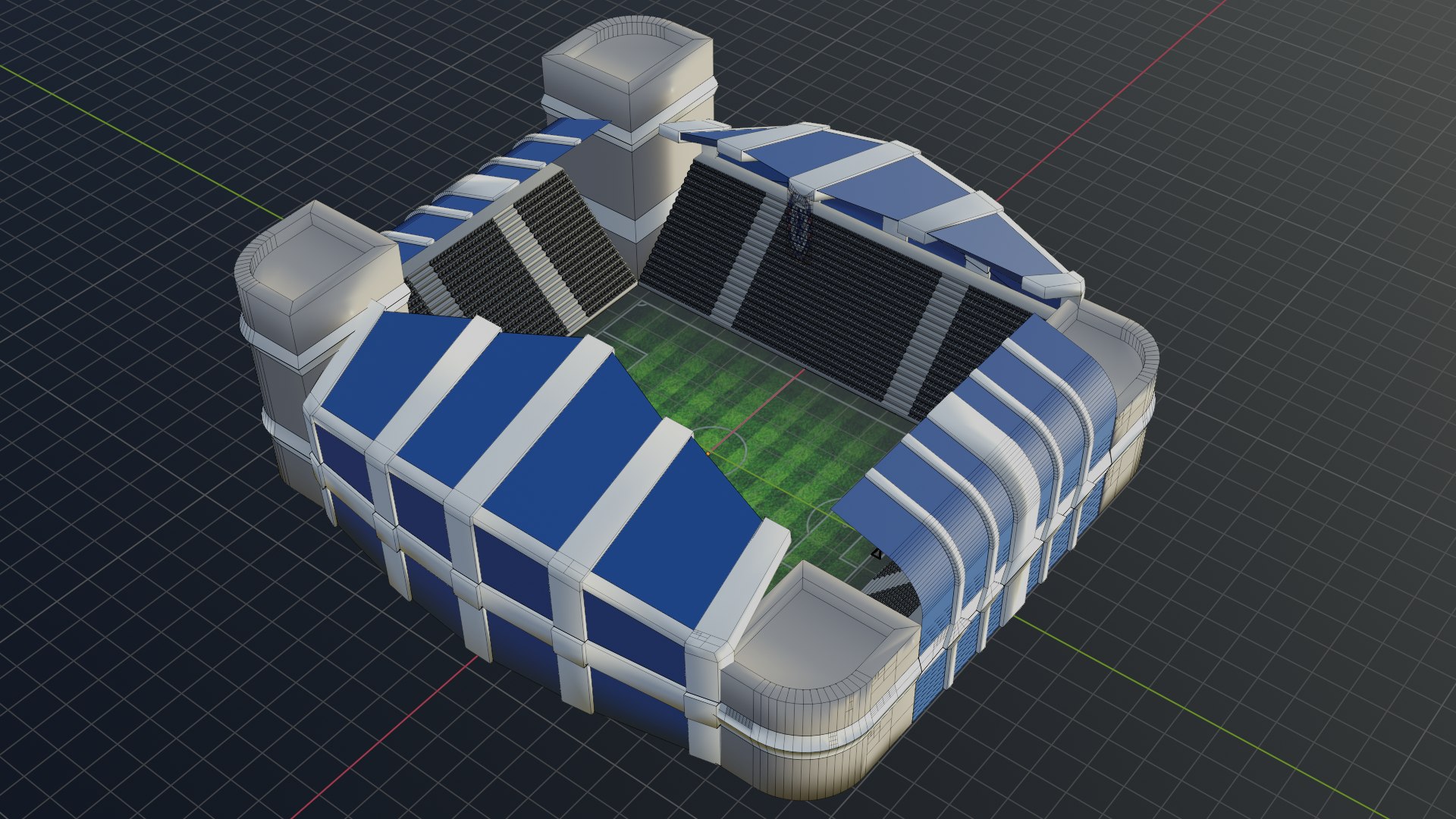 Football Stadium - Chelsea 3D - TurboSquid 1882251