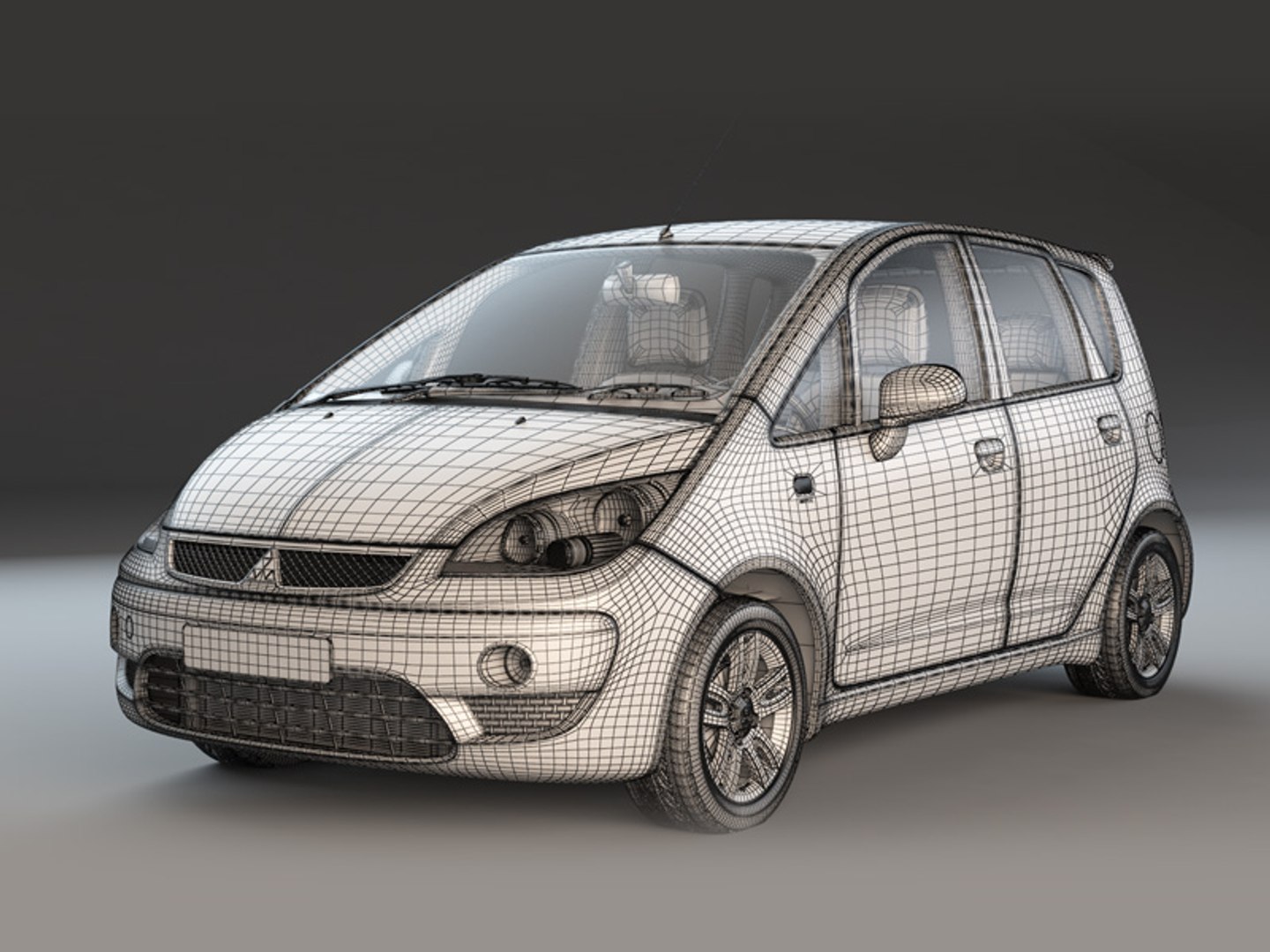 3d Model Mitsubishi Colt Car