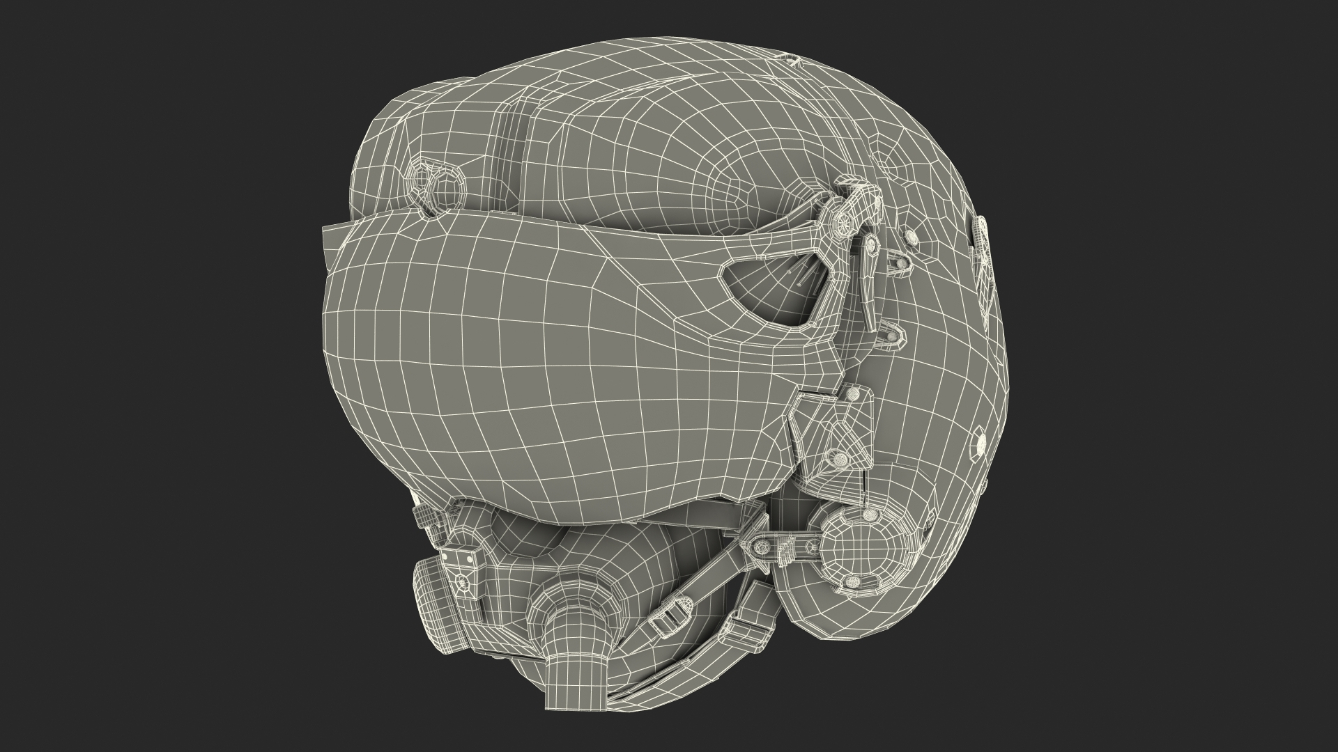 Fighter Pilot Helmet 3D Model - TurboSquid 2378842