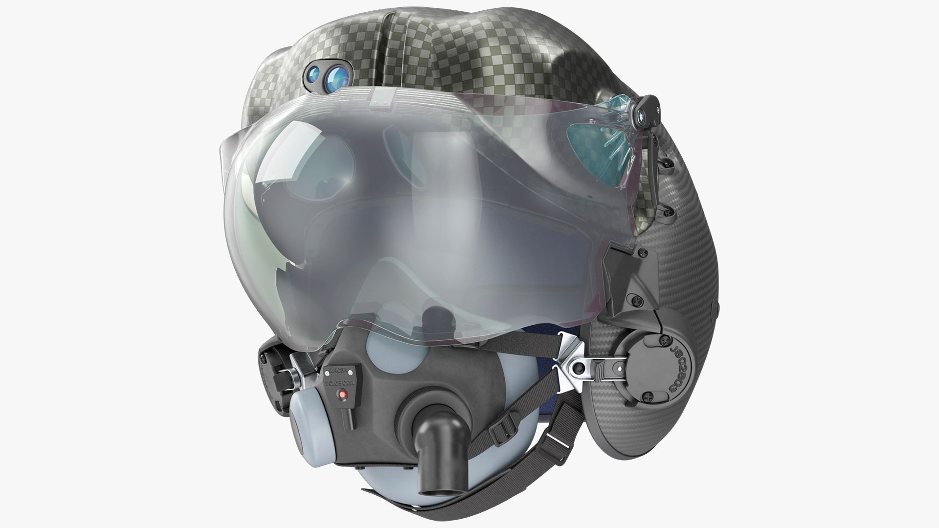 Fighter Pilot Helmet 3D Model - TurboSquid 2378842