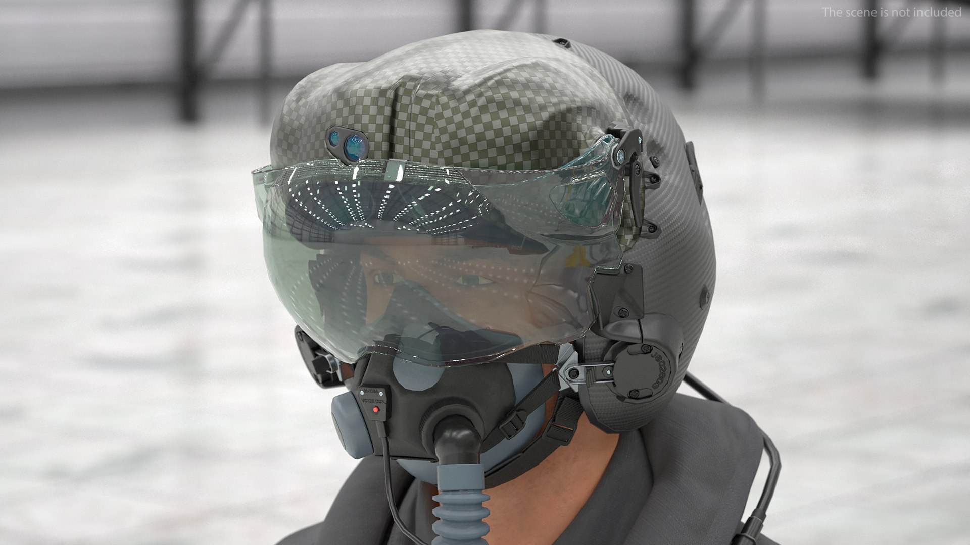 Fighter Pilot Helmet 3D Model - TurboSquid 2378842