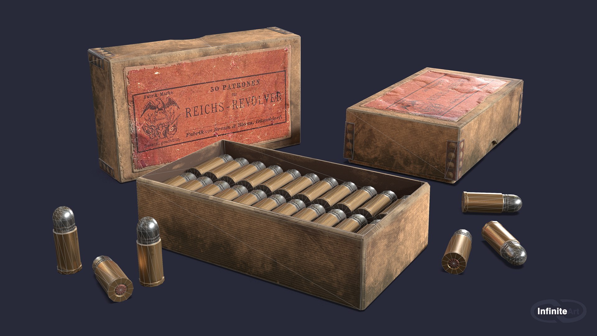 Revolver Cartridges Model - TurboSquid 1860916