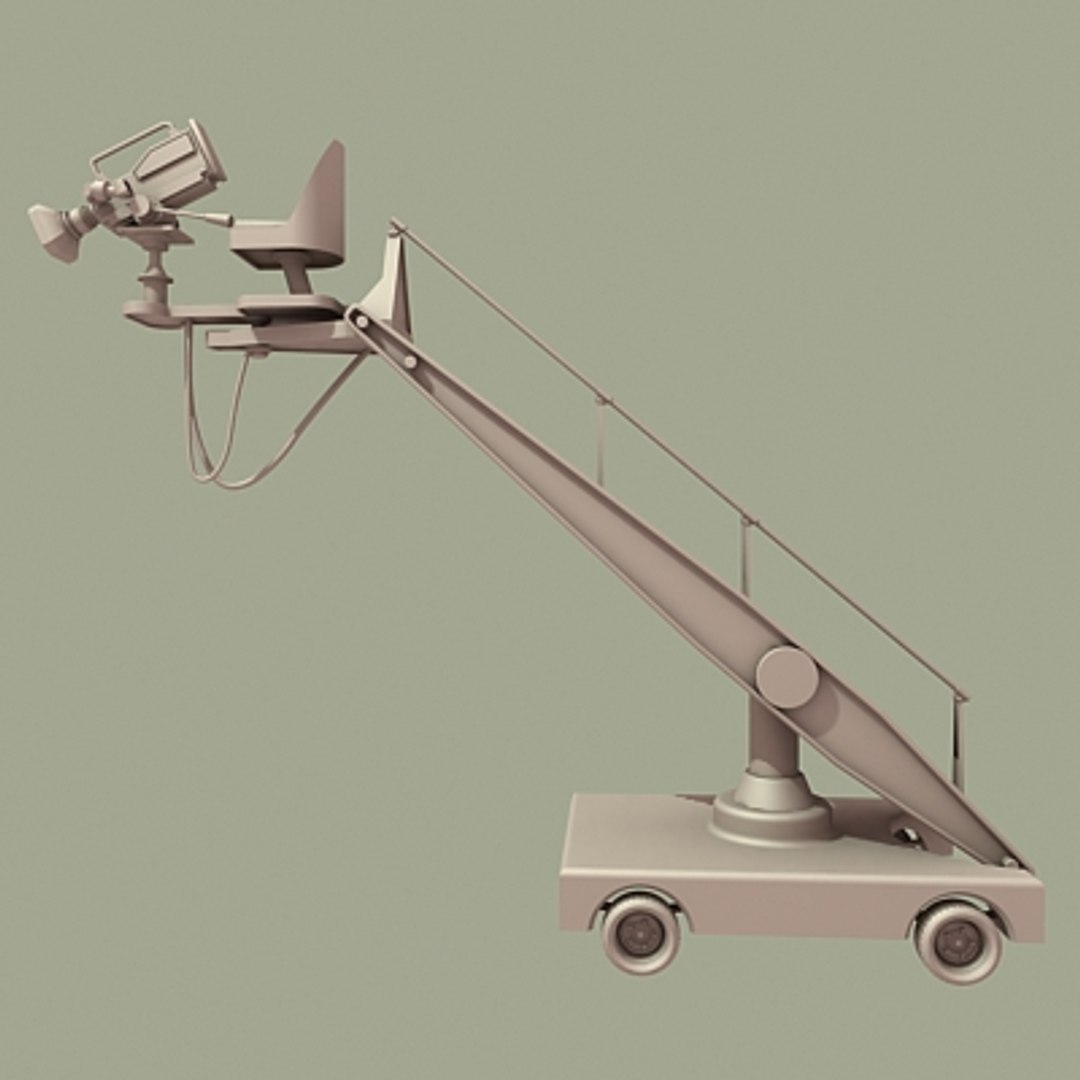 Movie Camera Crane 3d Model