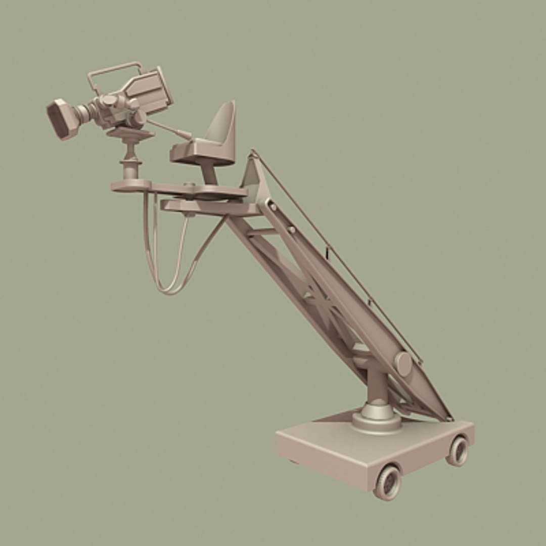 Movie Camera Crane 3d Model