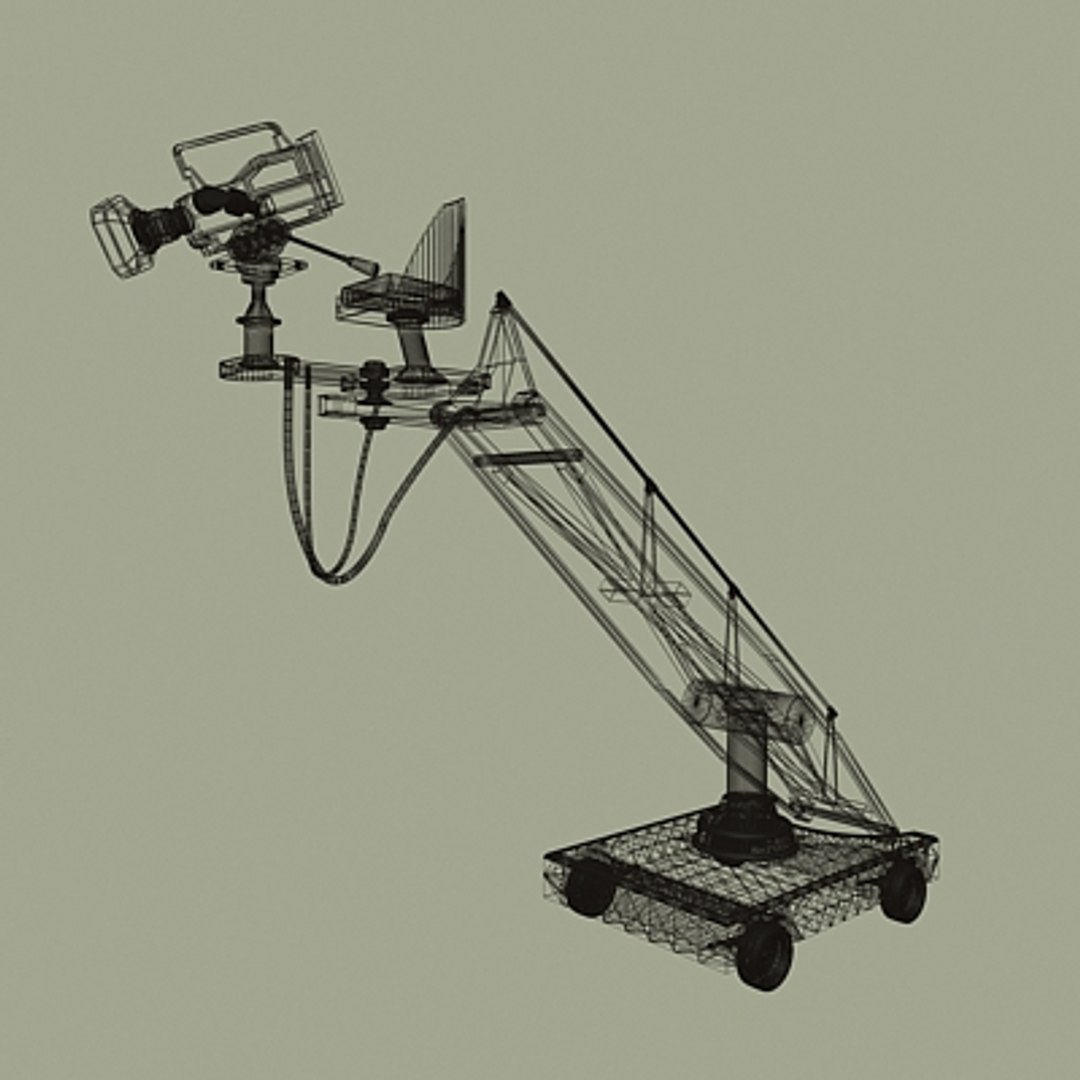 Movie Camera Crane 3d Model