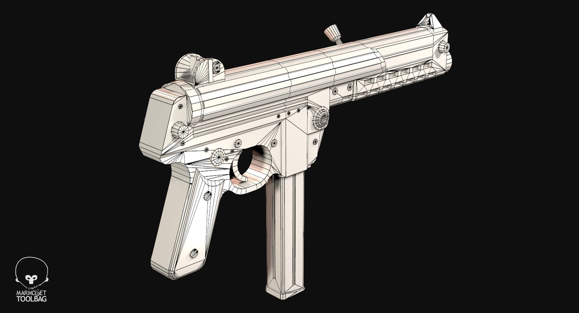 3d Walther Mpl Submachine Gun