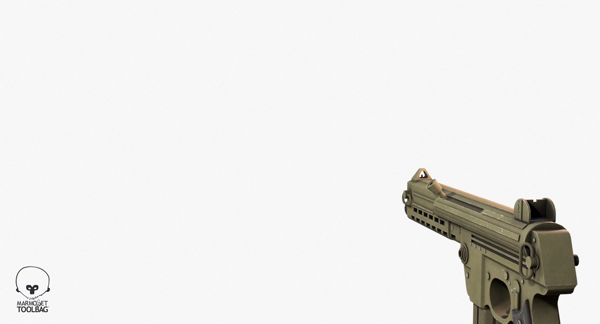 3d Walther Mpl Submachine Gun