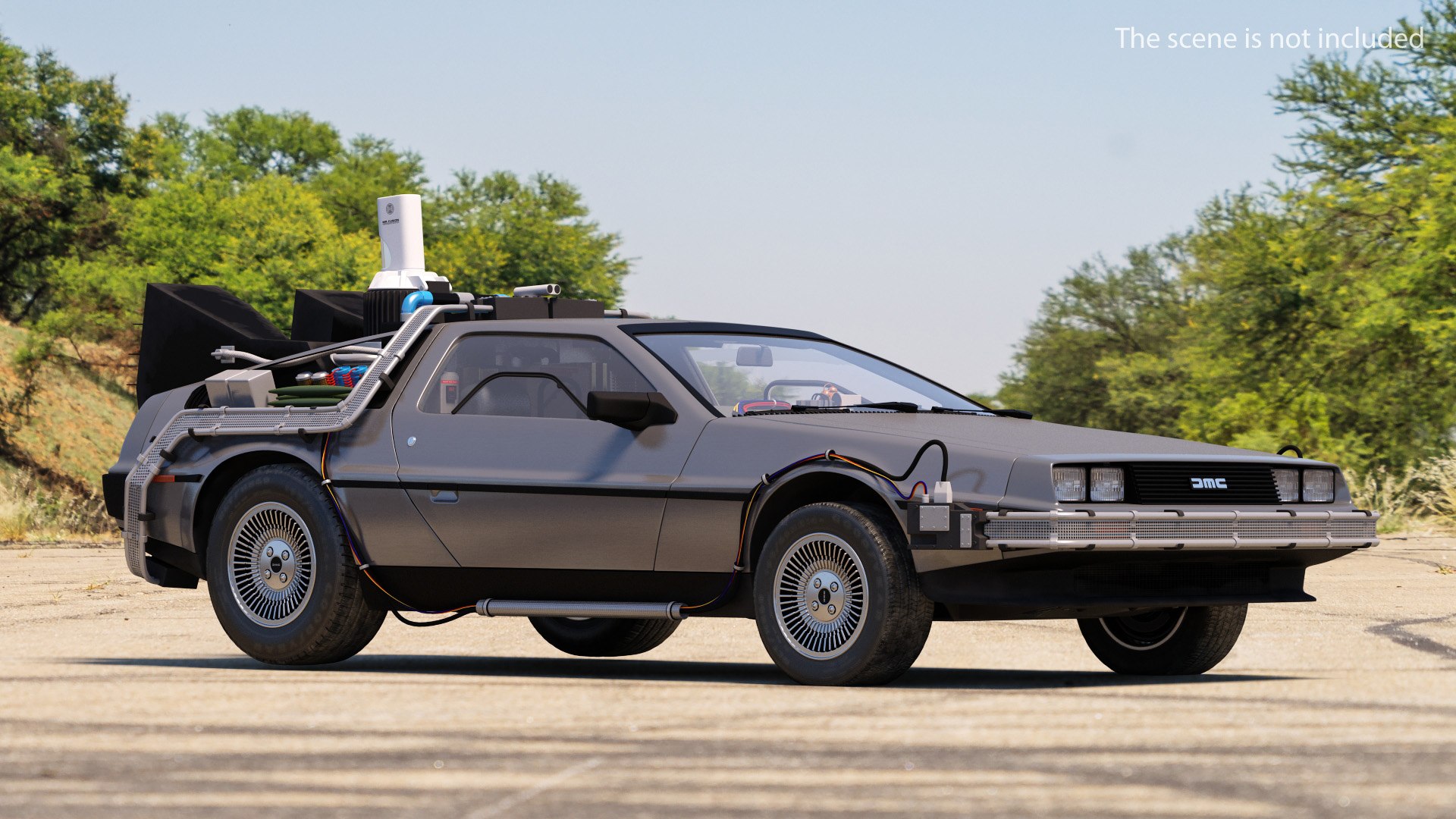 3D delorean dmc-12 time machine model - TurboSquid 1516064