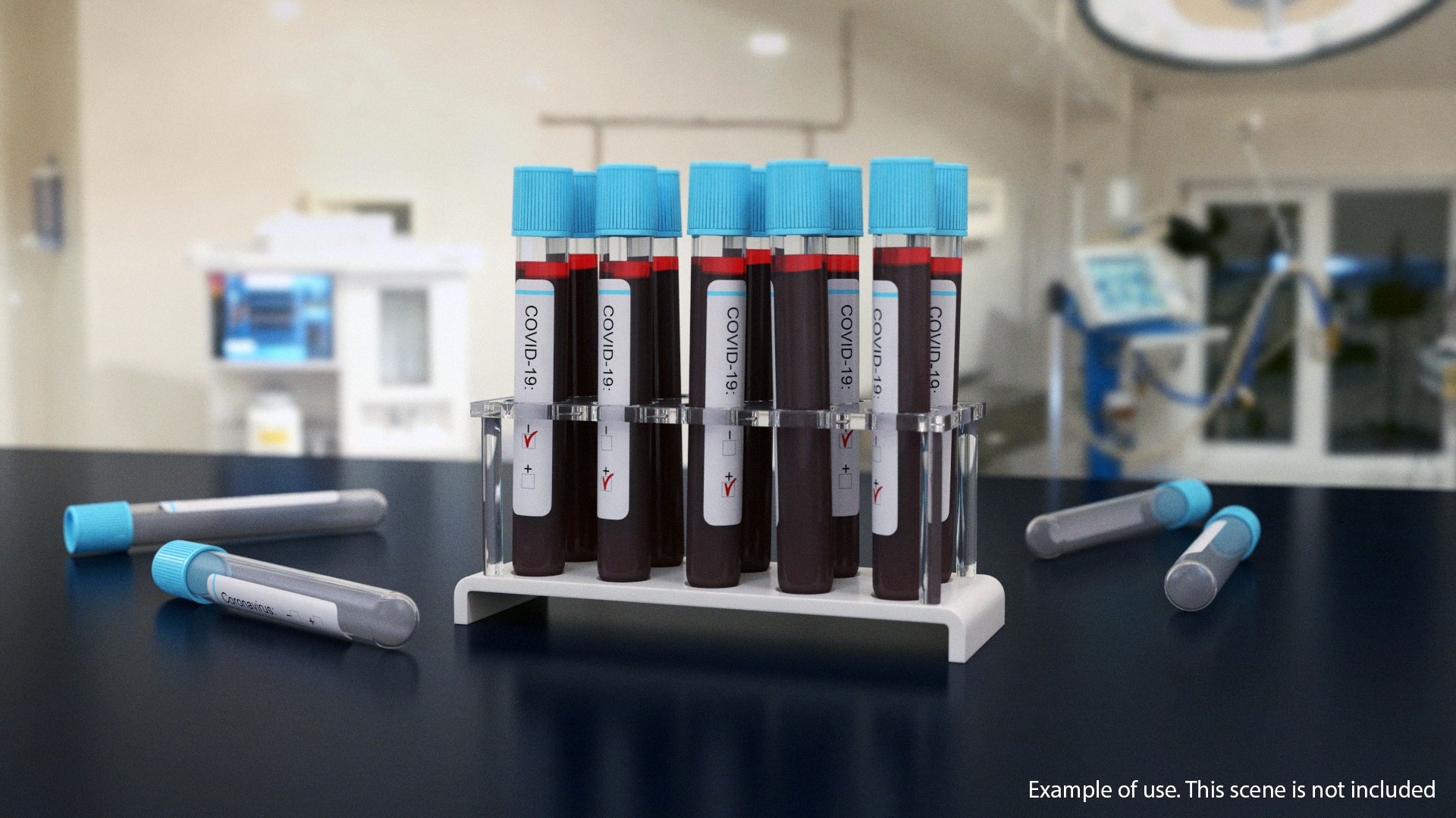 Covid 19 Blood Vial Rack 3D Model - TurboSquid 2125392