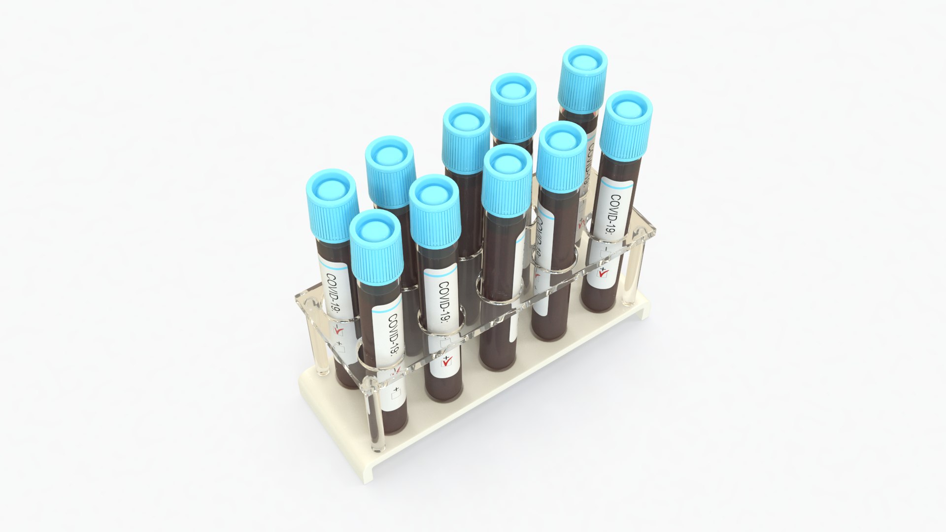 Covid 19 Blood Vial Rack 3D Model - TurboSquid 2125392