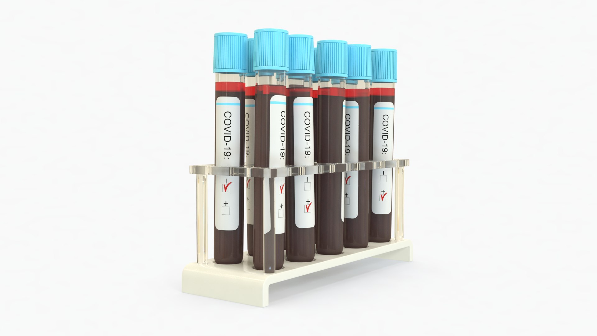 Covid 19 Blood Vial Rack 3D Model - TurboSquid 2125392