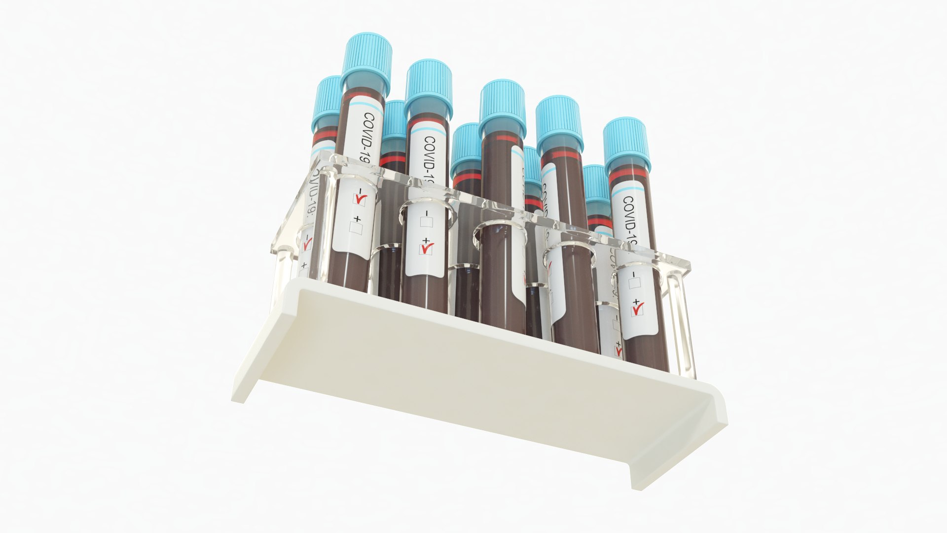 Covid 19 Blood Vial Rack 3D Model - TurboSquid 2125392
