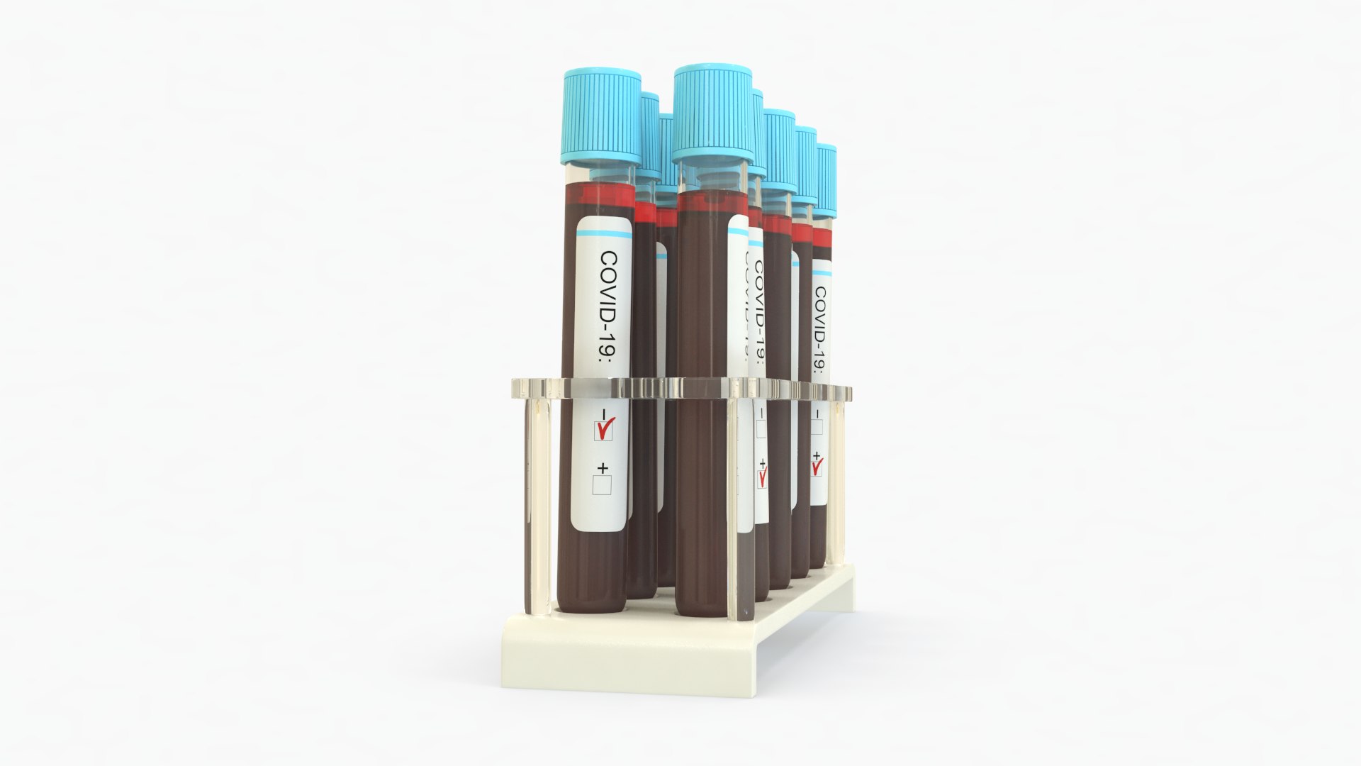 Covid 19 Blood Vial Rack 3D Model - TurboSquid 2125392