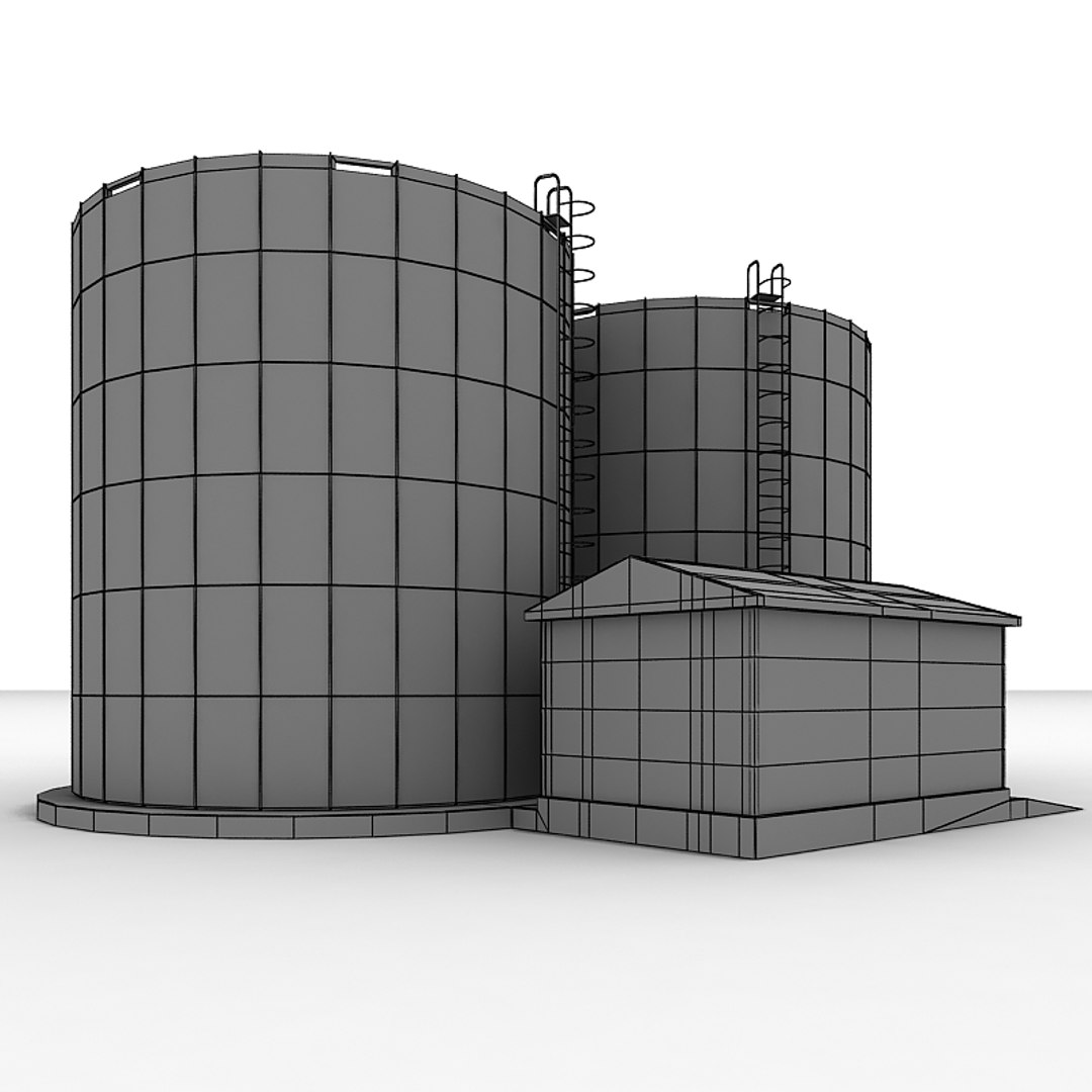 3d Model Water Tank 02