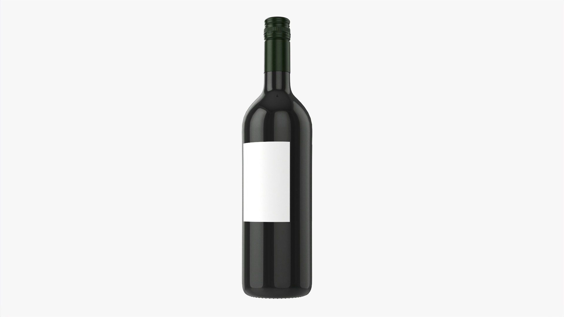 3D Wine Bottle 1L Mockup 19 Model - TurboSquid 1842429