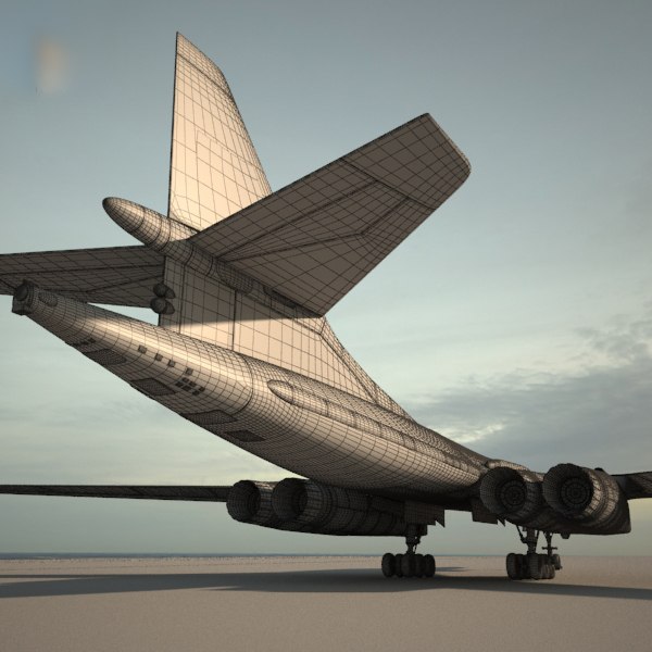 3D tupolev tu-160 tu model - TurboSquid 1403530