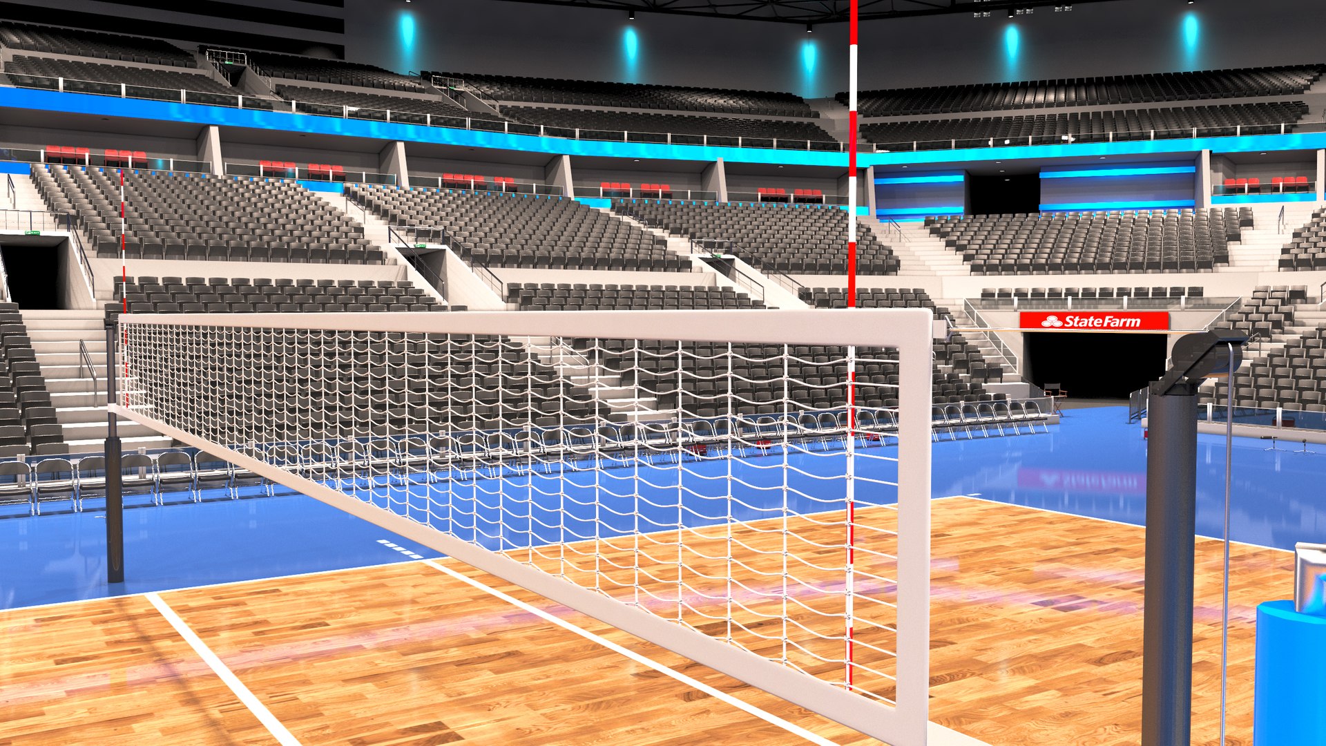 3D volleyball arena volley model - TurboSquid 1548162