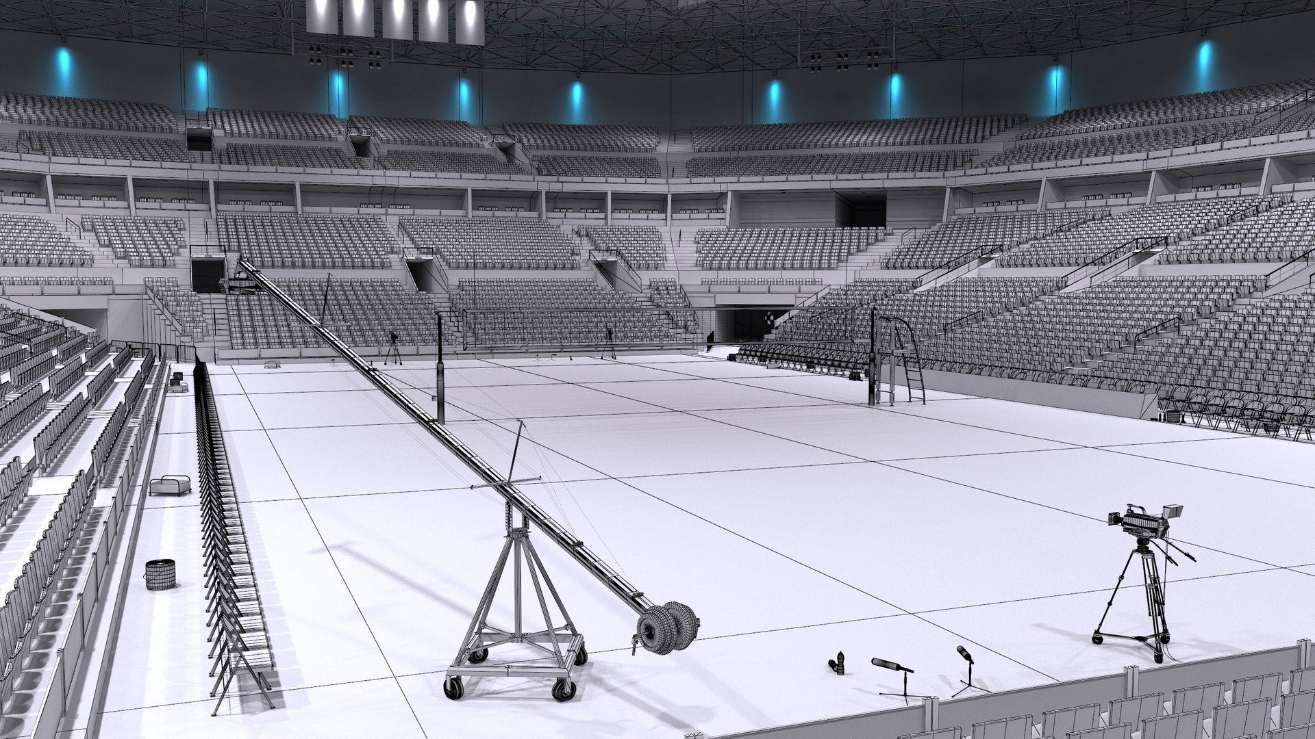 3D volleyball arena volley model - TurboSquid 1548162