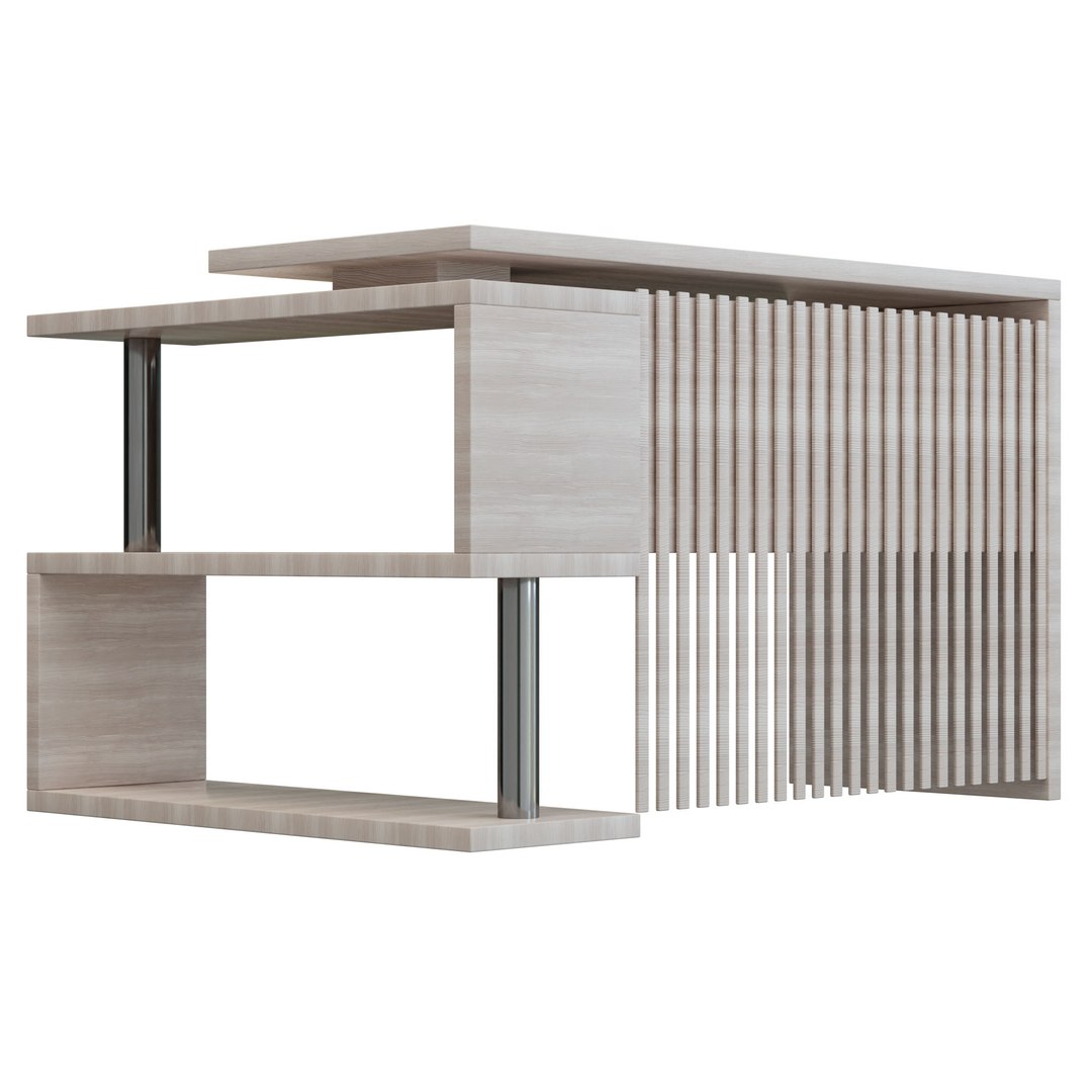 L-shaped Computer Desk 3d Model - Turbosquid 2193562