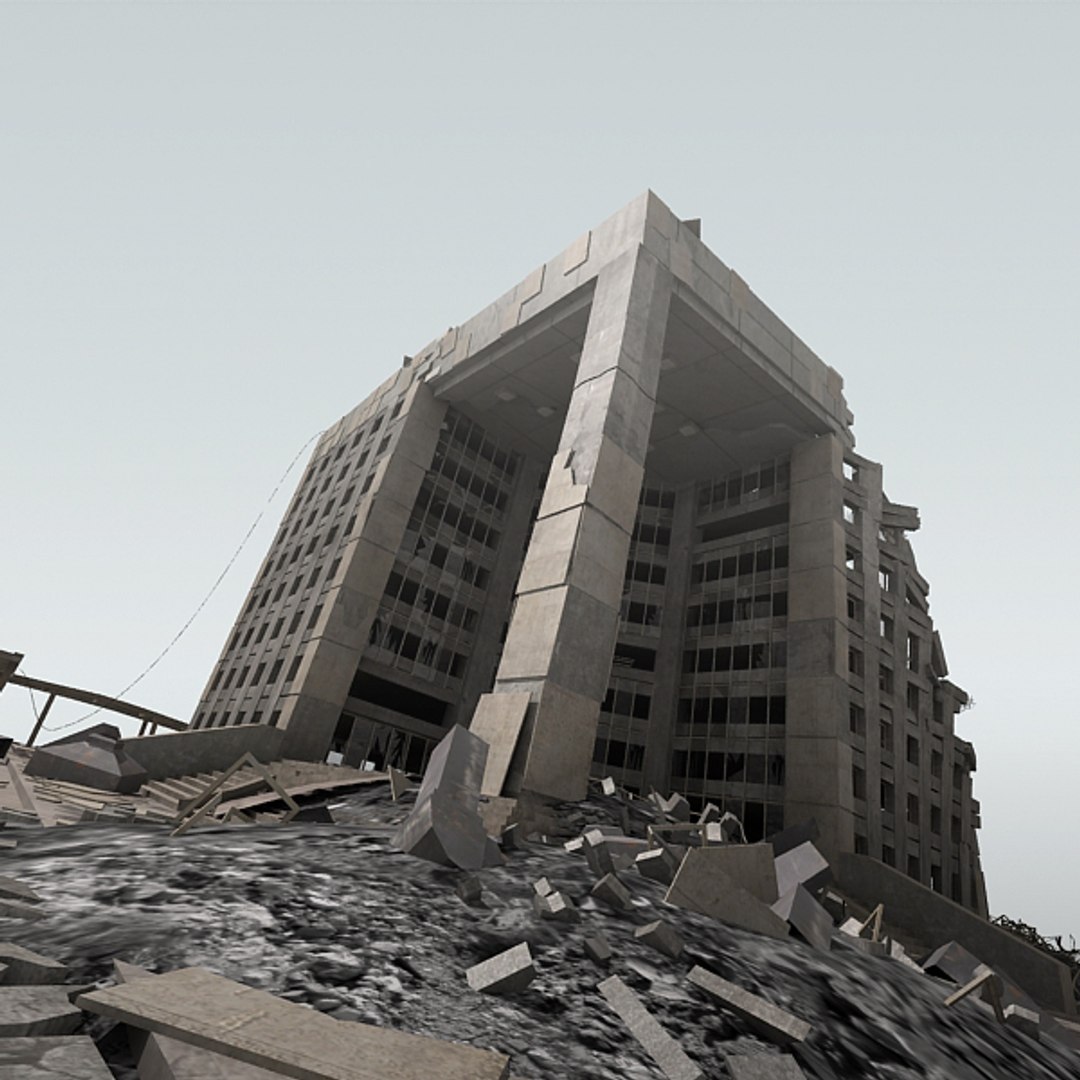 Destroyed Building 3d 3ds