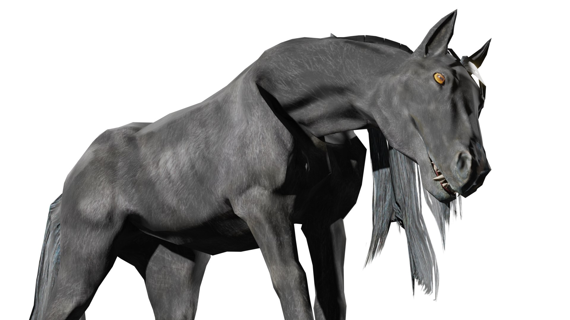 Kelpie Horse Animated 3D Model - TurboSquid 1884048