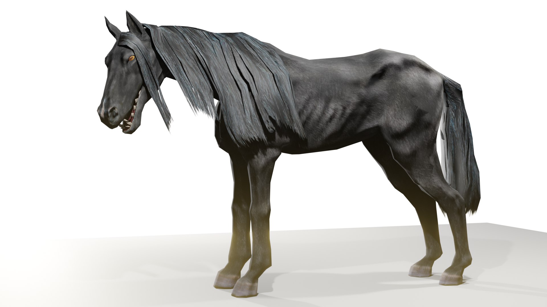 Kelpie Horse Animated 3D Model - TurboSquid 1884048