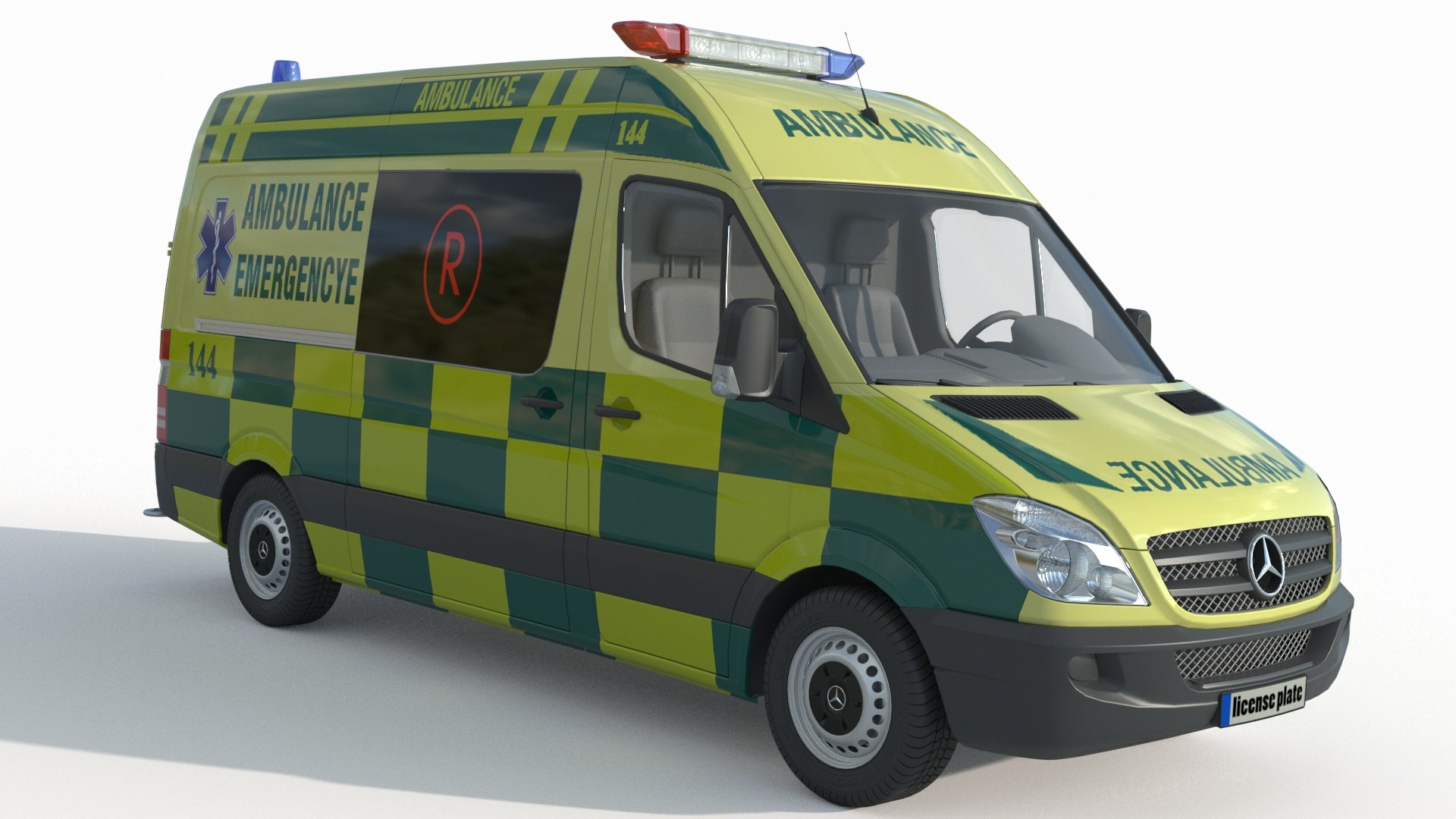 Mercedes Benz Sprinter Ambulance 3D Model - TurboSquid 1894843