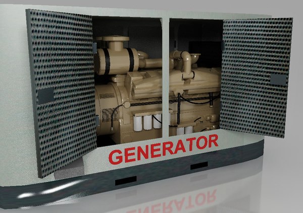 3d diesel generator canopy model