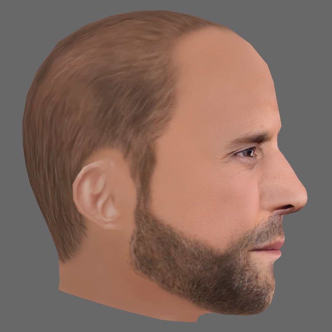 3D Jason Statham Head - Low Poly Head For Game - TurboSquid 2213321